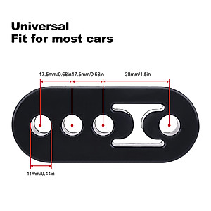 EVIL ENERGY 3.0" V Band Clamp for Flange Kit Stainless Steel, Bundle with 4 Holes Adjustable Exhaust Hanger Universal 2PCS