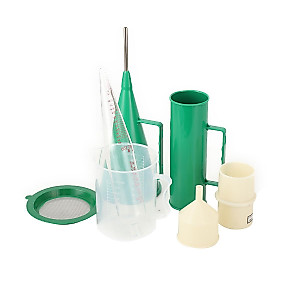 Cozyel Slurry Test Kit Sand Content Kit Mud Hydrometer Mud Viscometer Mud Tester Viscosimeter Sand Content Meter Marsh Funnel and Viscosity Cup