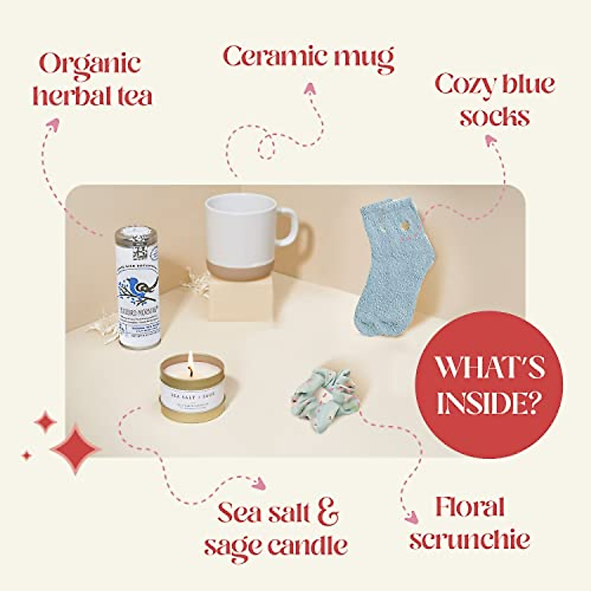 Unboxme Bluebird Morning Tea & Mug Care Package For Her | Thinking of You Gift, Birthday Gift For Women, Get Well Soon, Sympathy Gift, Self Care, Spa Gift Set, Holiday Gift, Thank You Gift