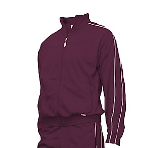 Soffe Adult Warm-Up Jacket, Maroon, Large