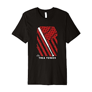 Trea Turner Baseball US Flag Patriotic Apparel Premium T-Shirt