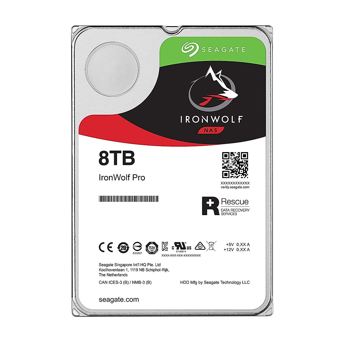 Seagate IronWolf Pro ST8000NE001 8 TB Hard Drive - 3.5" Internal - SATA (SATA/600)