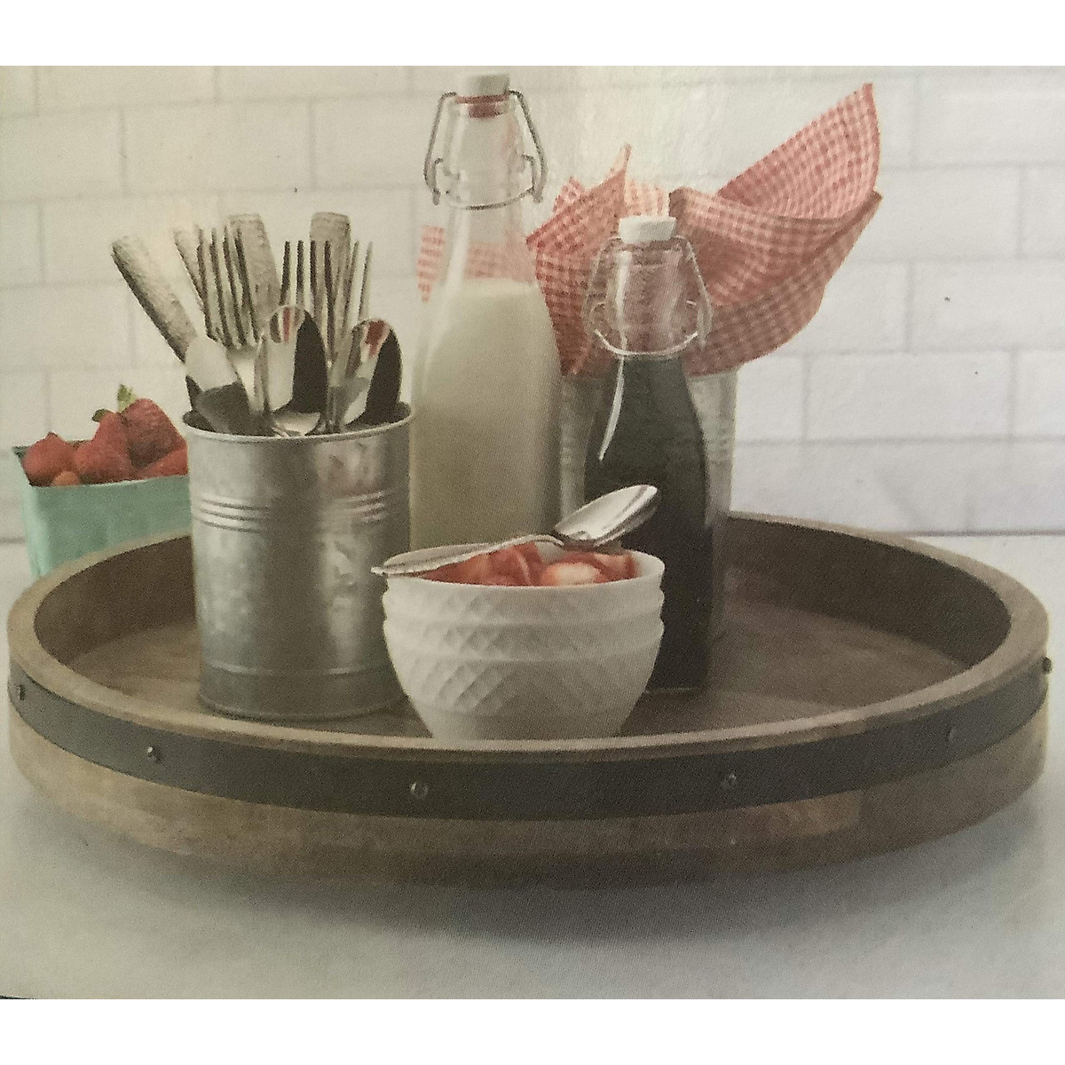 MIKASA vintage Lazy Susan Rotating Tray