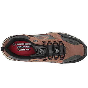 Skechers Men's Greetah Construction Shoe, Brown/Black, 10.5 M US