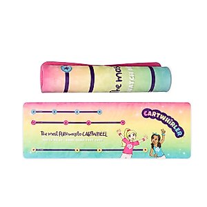 CARTWHIRLER Cartwheel Training Mats - At Home Gymnastics Mat, Toy Mats for All Kids, Yoga, Dance, And Play Mat, For Ages 4-12+, 2ft x 6ft