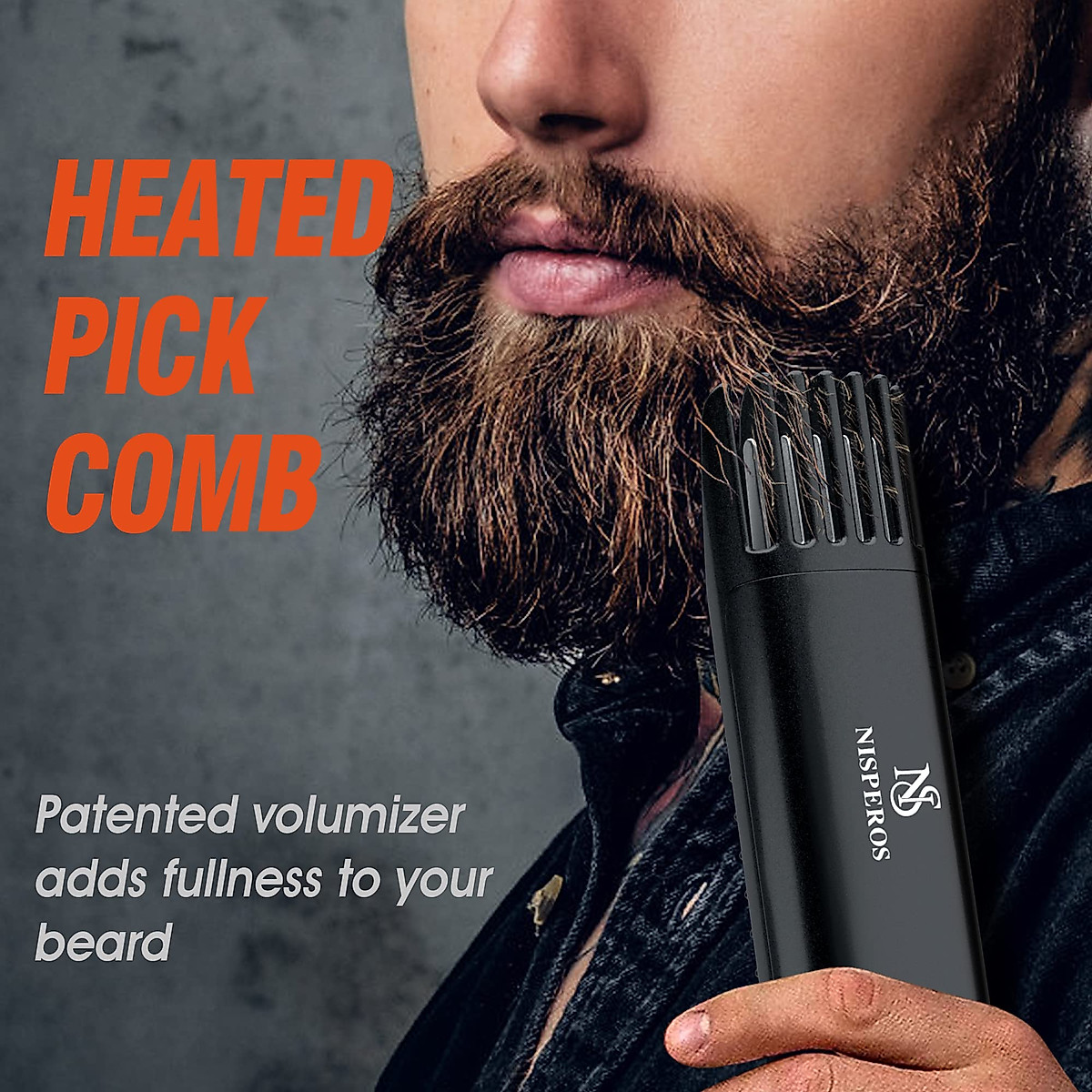 Cordless Beard Straightener, 3-in-1 Cordless Beard Straightening Comb - Brush for Men.