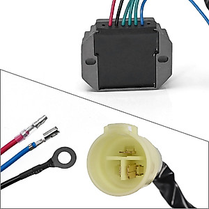 804278T11 67F-81960-10 67F-81960-00 Voltage Regulator Rectifier Replacement for Mercury Mercruiser F75 F90, Yamaha F100 F90 F80 F75