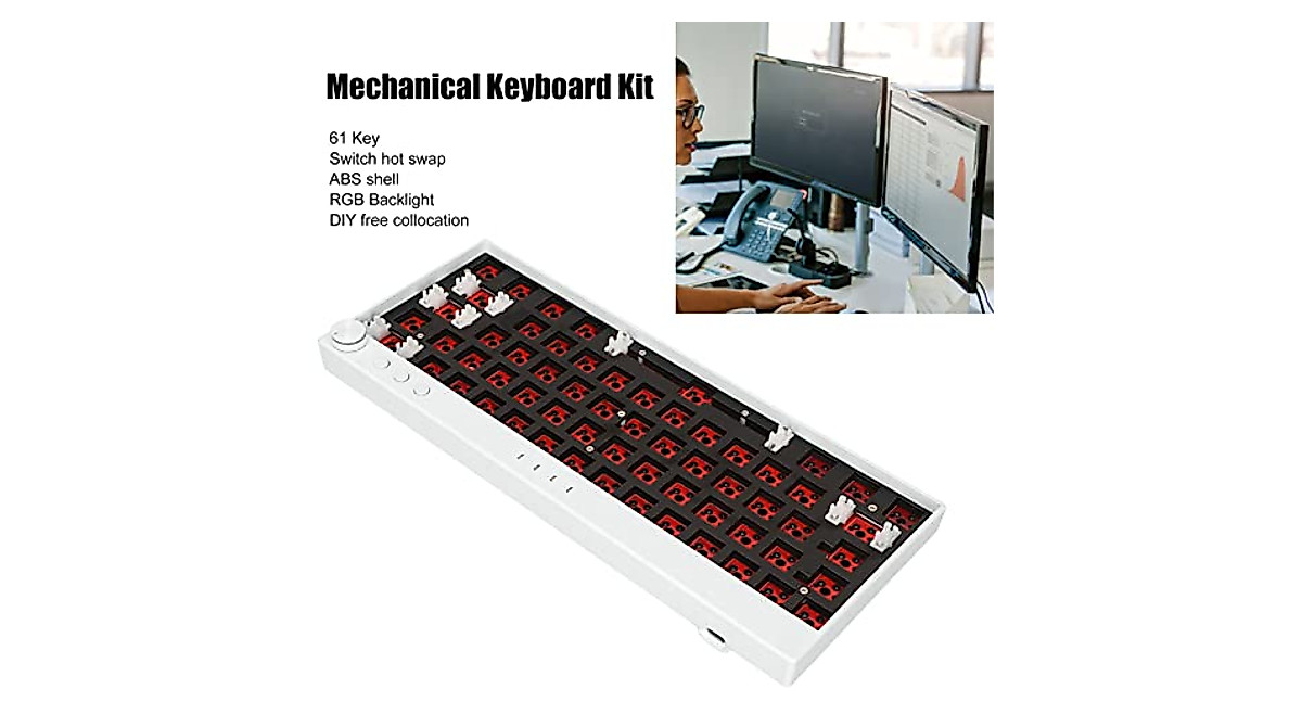 DIY 61 Keys Mechanical Keyboard Kit with RGB Backlight