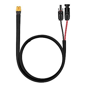 iGreely 3ft Solar Panel to XT60 Adapter Cable for Solar Panel RV Portable Power Station Battery Solar Generator 12AWG