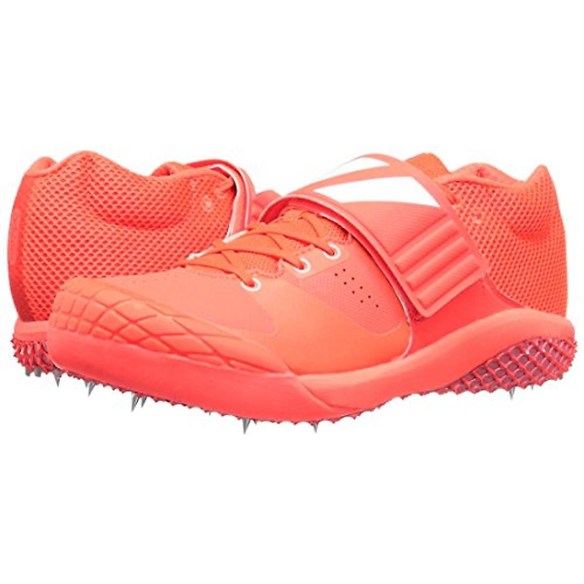 adidas Women's Adizero Javelin Track Shoe, Solar Red/White/Metallic/Silver, 15