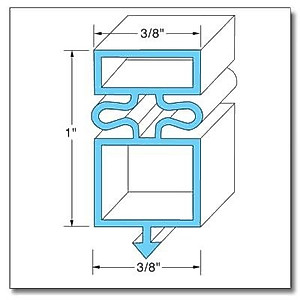 True 810862 Black Narrow Gasket