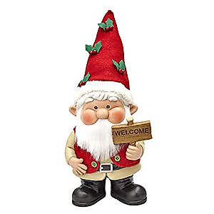 The Lakeside Collection Cute Garden Gnome with Interchangeable Seasons Outfits - 4 Clothing Sets