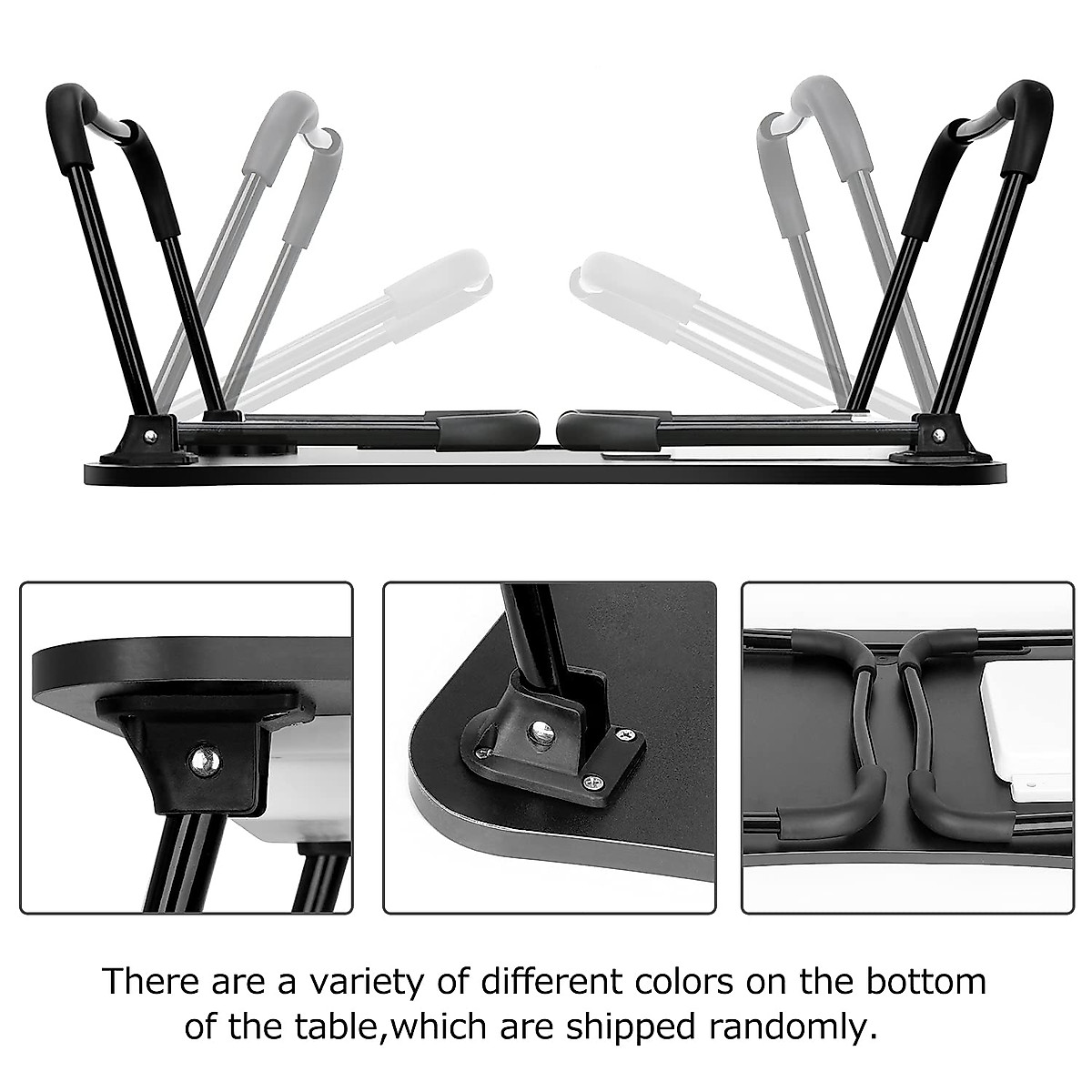 Fayquaze Laptop Bed Table, Portable Foldable Laptop Bed Desk with Storage Drawer and Cup Holder, Lap Desk Laptop Stand Tray Table Floor Table Serving Tray for Eating, Reading and Working