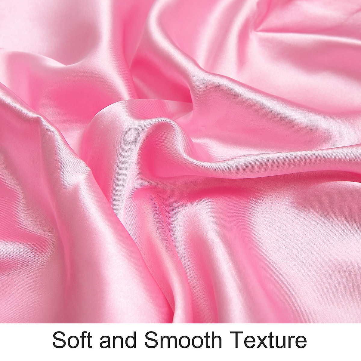 NTBAY Silk Satin Toddler Pillowcases - Set of 2 - Super Soft and Silky 14x20 Pillow Covers - Envelope Closure Pink Cooling Travel Pillow Cases for Nursery, Kids, Boys and Girls, 14 x 20 Inches