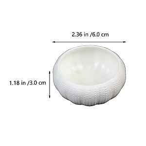 Angoily Ceramic Sea Urchin Bowl 2pcs Small Seasoning Bowl Kitchen Dipping Dish Restuarant Serving Bowl for Nuts Sauce Caviar Appetizer Ice Cream Snack Side Dishes Yogurt