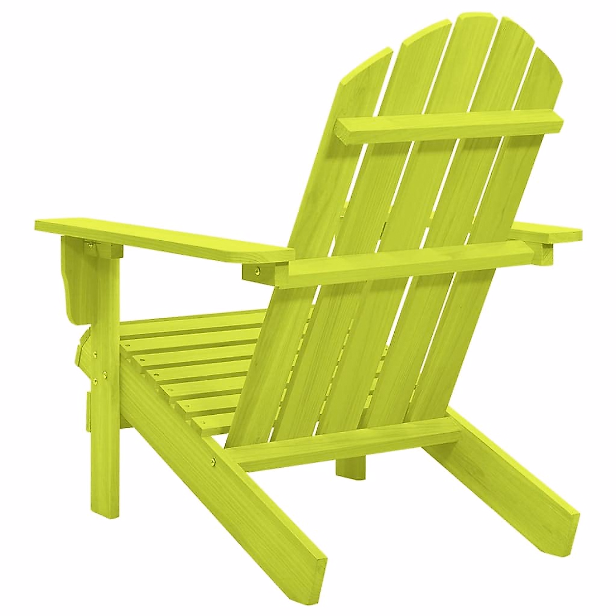 Tidyard Patio Adirondack Chair Solid Fir Wood Green Outdoor Fire Pit Chair Wooden Garden Armchair for Porch Pool Lawn Deck Backyard Balcony Outdoor