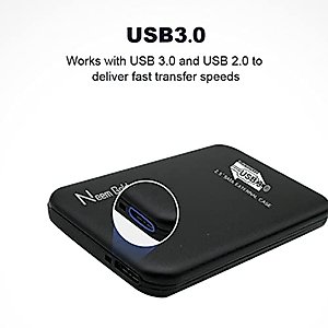 SOLUSTRE 2pcs Portable External Hard Mobile Hard Drive External Hard Drive usb3. 0 Hard Disk Drive USB 3.