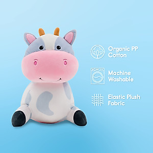 Snuggie Buggies Cow Stuffed Animals Ultra Soft Cute Cow Plush Cute Soft Stuffed Cow Plushie for Kids