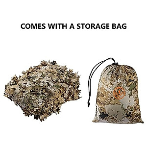 BASSDASH Camo Netting Camouflage Mesh Water Resistant for Hunting Blind Party (Grunge camo, 5x13ft (1.5x4M))