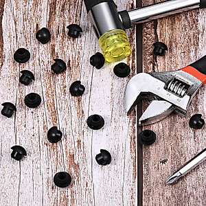 25 Pack 8mm Bottle Jack/Floor Jack Oil Filler Plug Bung, Horizontal Jack Plugs Rubber Reservoir Oil Filler Plug, Horizontal Jack Hydraulic Top Pressure Rod for Oil Reservoir Filler Hole