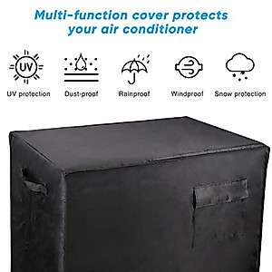 Cooler Cart Cover Black, Luxiv Waterproof Rolling Cooler Cover 34L x 20W x 32H inches 80 Quart Rolling Ice Chest Cover for Anti Rain, Sunlight, Dust (34L x 20W x 32H)