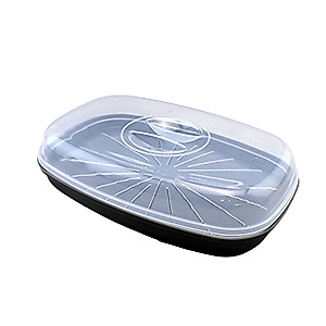 Dependable Industries inc. Essentials Microwave Fish Vegetables and Pasta Steamer BPA Free Cooks Healthy Steamed Fish in Minutes