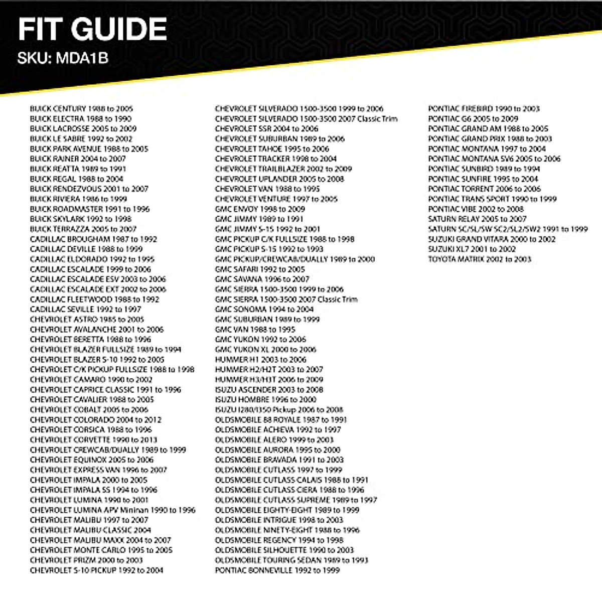Scosche MDA1B Compatible with 1988-05 GM Micro/Delco Antenna Adapter