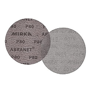 Mirka 9A-241-080 6-Inch 80 Grit Mesh Abrasive Dust Free Sanding Discs, Box of 50 Discs