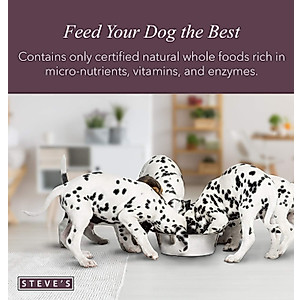 Steve's Real Food Raw Freeze Dried Dog Food Assorted Flavors- 3 Packs of 1.25 lb Bags of High Protein Dog Food in Chicken, Beef, and Turkenduck Flavors - 100% Natural USDA Human Grade Ingredients