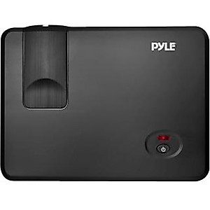 Pyle Portable Video-Projector Full HD with Remote - Home Theater-Projector Tv Digital Movie-Projector - 1080p Support 80" Led-LCD-Display USB/HDMI Mac,Computer and Laptop - Pyle PRJG88, BLACK