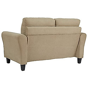 Signature Design by Ashley Carten Traditional Cushioned Loveseat, Beige
