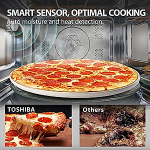 Toshiba 4-in-1 ML-EC42P(BS) Countertop Microwave Oven, Smart Sensor, Convection, Air Fryer Combo, Mute Function, Position Memory 13.6" Turntable, 1.5 Cu Ft, 1000W, Black