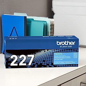 Brother Genuine TN227C, High Yield Toner Cartridge, Replacement Cyan Toner, Page Yield Up to 2,300 Pages, TN227, Amazon Dash Replenishment Cartridge