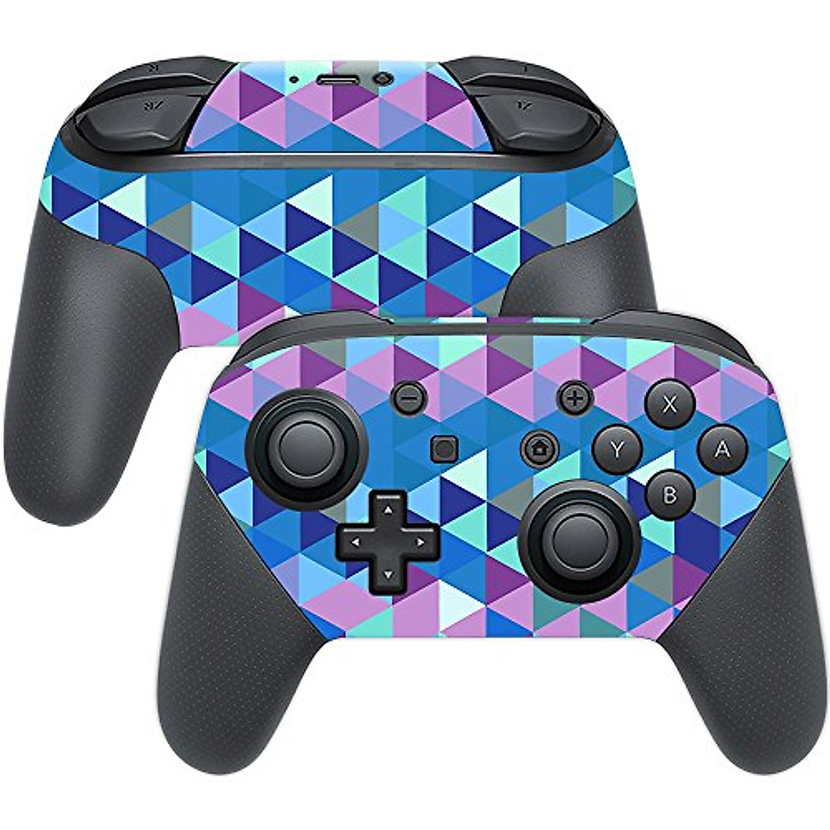 MightySkins Skin Compatible with Nintendo Switch Pro Controller - Purple Kaleidoscope | Protective, Durable, and Unique Vinyl wrap cover | Easy to Apply, Remove, and Change Styles | Made in The USA