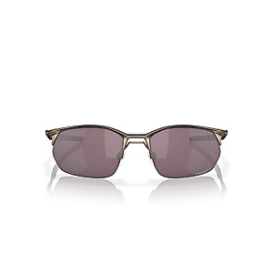 Oakley Men's OO4145 Wire Tap 2.0 Rectangular Sunglasses, Pewter/Prizm Daily Polarized, 60 mm