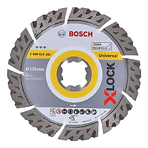 Bosch Professional 2608615161 Diamond Cutting Disc Best (Universal, X-Lock, Diameter 125 mm, Bore Diameter 22.23 mm, Cutting Width 2.2 mm)