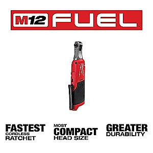 Milwaukee 2566-20 M12 FUEL Brushless Lithium-Ion 1/4 in. Cordless High Speed Ratchet (Tool Only)