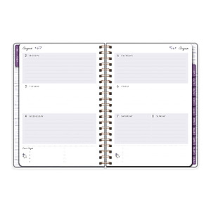 Southworth Academic Planner (July 2021-June 2022), 7" x 9.25", Cobalt Metallic Burst, 28 lb./105 gsm Paper, Medium Twin Wire (92120)
