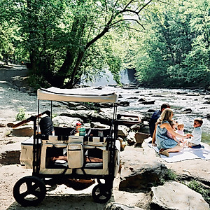 Keenz Heavy Duty All Terrain Wheel Set Kit with Axel for 7S Toddler Stroller Wagons to Travel on Snow, Dirt, Gravel, and Uneven Terrains, Black