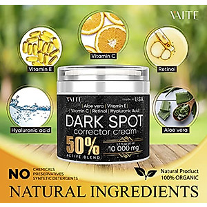 VAITE Dark Spot Remover Cream for Face, Body, Bikini and Sensitive Areas - Dark Spot Corrector - Underarm Skin Cream - Anti-Aging Effect - Sun Spots