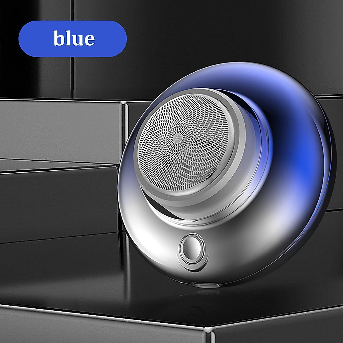 Pocket Travel Shaver, Stainless Steel Beard Trimmer, Waterproof Electric Shaver with 6 Blades, Rechargeeable Travel Razor, Cordless Shaver for Mens Grooming Camping Business Trips