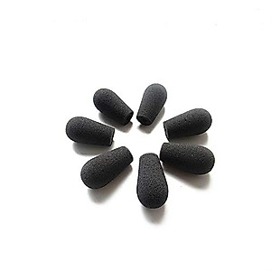 LINHUIPAD 10 Pack Microphone Cover Mic Muff Compatible with Telex 750/760/850 Windscreen Foam Covers Pilot Aviation Headset Microphone Pop Filter