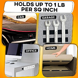 Hook and Loop Tape Roll with Heavy Duty Adhesive Industrial Strength Easy to Cut, Strong Hook and Loop Strips with Sticky Back, Black 1 Inch x 30 Feet