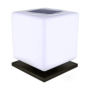 KLFJFD Solar Lights Outdoor, Solar Column Headlights,Waterproof Rainproof Gate Patio Table Lamp Lantern,for Home Garden etc