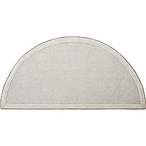 Uniflame Beige Hand Tufted 100% Wool Rug - Protects Floor from Heat, Embers, and Sparks