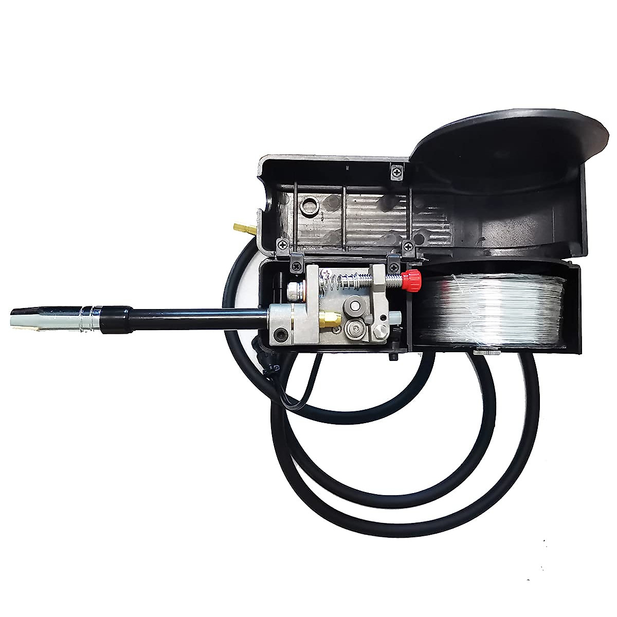 PreAsion Aluminum Spool Gun Mig Torch Fit Miller Millermatic 140 180 211300371 Spoolmate 100 Series with 10ft Cables for Aluminum Stainless Steel Iron with Welding Wire 20 Contact Tips