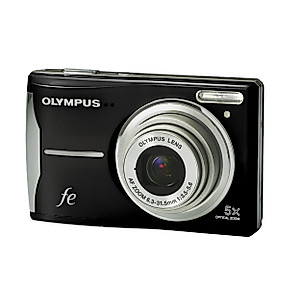 OM SYSTEM OLYMPUS FE-46 12MP Digital Camera with 5x Optical Zoom and 2.7 inch LCD (Pearl Black)