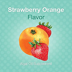 Nature's Way NutraVege Omega-3 Plant Based Liquid Supplement, Strawberry + Orange Flavored, 6.8 oz