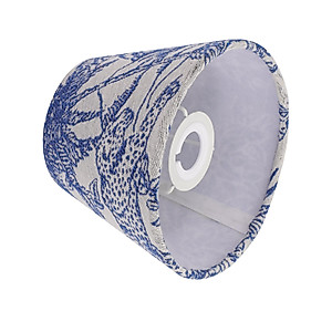 Beaupretty Lamp Shades Clip on Lamp Shade Small Lamp Shade Embroidery Fabric Lamp Cover Tabletop Drum Lampshade for Floor Table Lamp Blue Floor Lamp Shade Replacement Small Lamp Shades