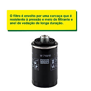 Mann-Filter W 719/45 Spin-on Oil Filter